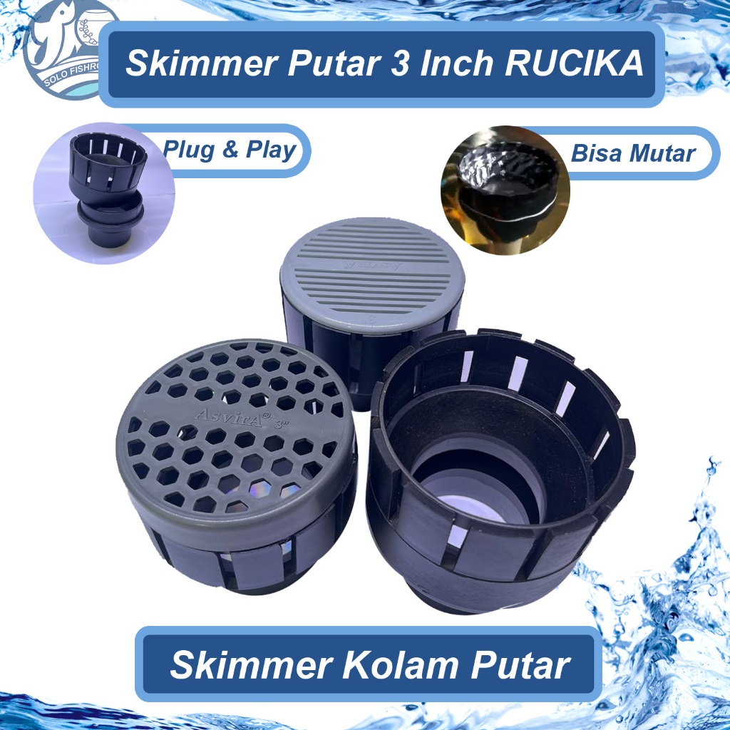 Rucika 3 INCH ROTATING SKIMMER / KOI POND SKIMER / ROTATING SKIMER ...