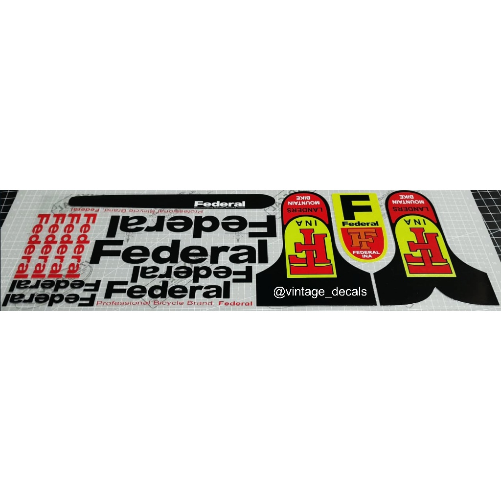 FEDERAL custom Panasonic MR replacement decals stickers | Shopee ...