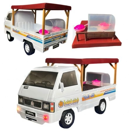 Miniature Round Tofu Car Toy with Sounds and Lights - Miniature Round ...