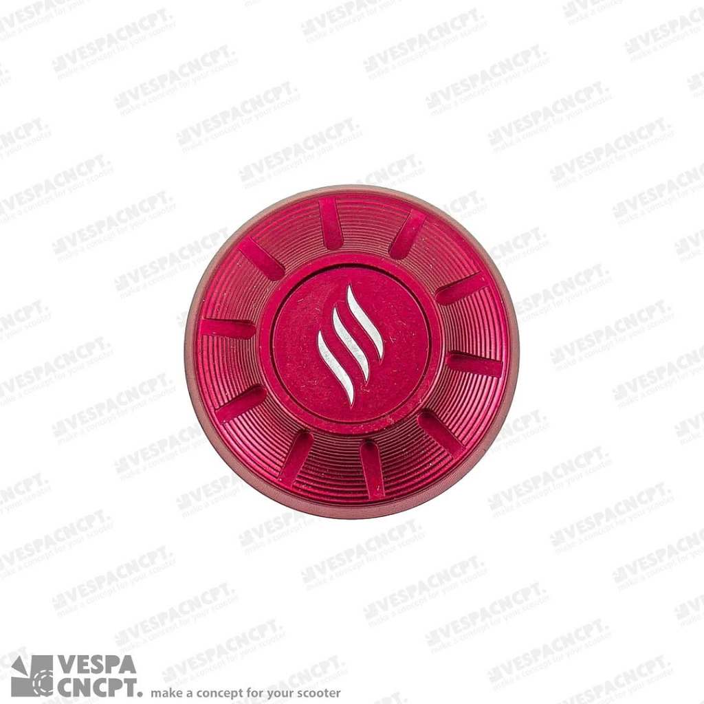 Luigy Pink Aluminum Cnc Rim Hubcaps Vespa Sprint Primavera Lx S Gts ...