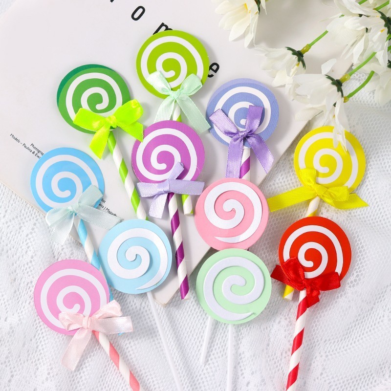 Lollipop Cake Topper Set Birthday Cake Decoration/s Birthday Cake ...