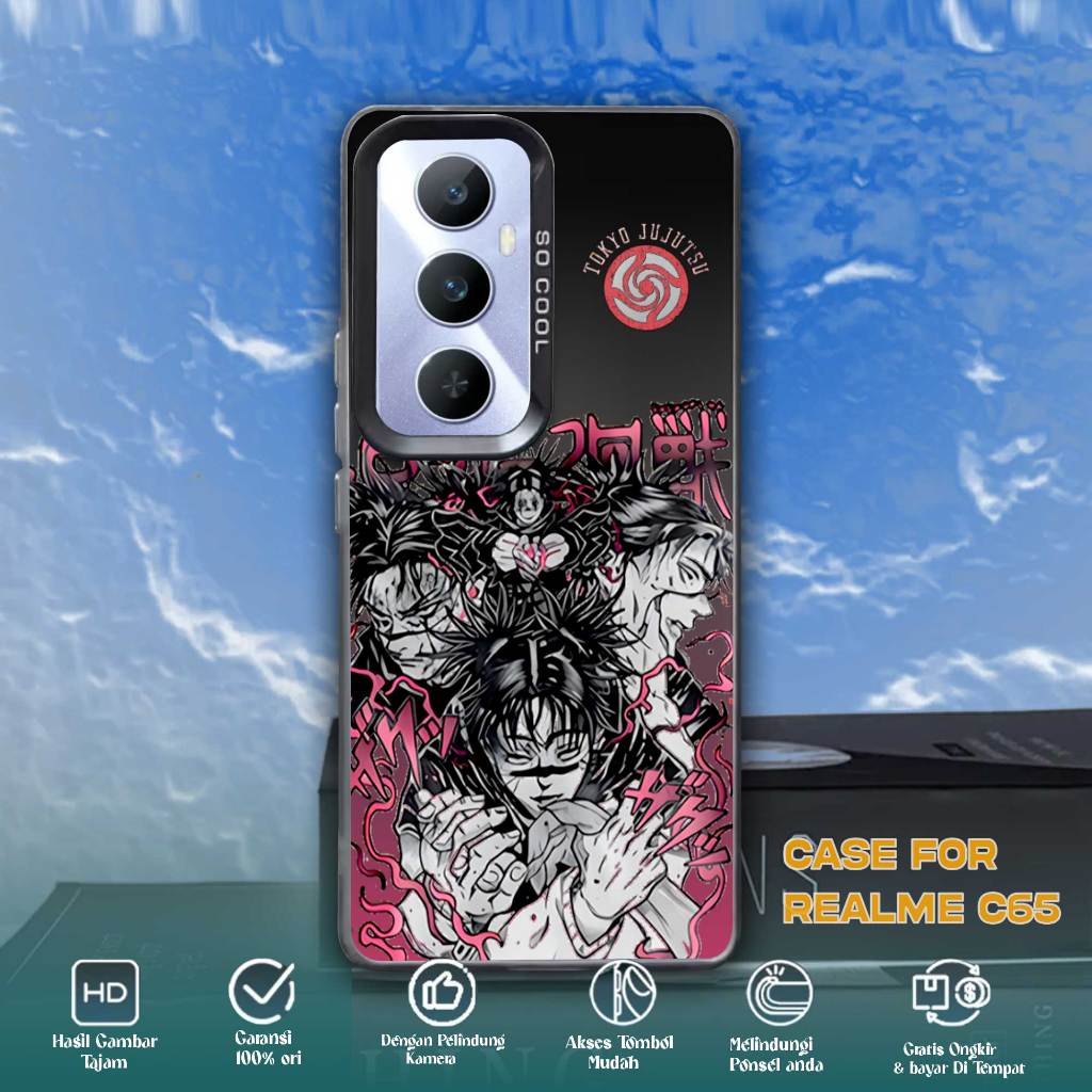 Realme C65 SOFTCASE PREMIUM LASER MATTE HARD CASING JJK MOTIF CASING ...