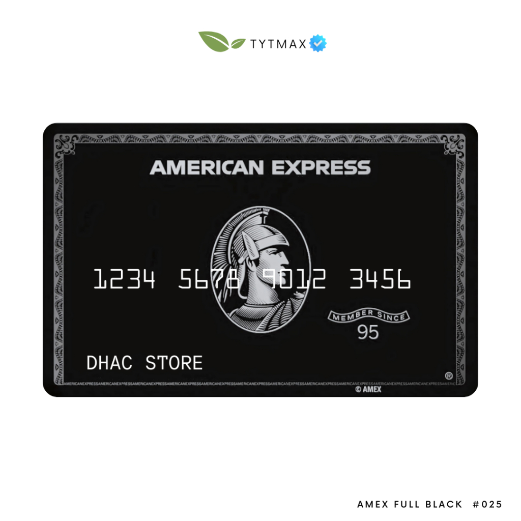 Amex full black 025 / Dummy Credit Card / Fake Premium ID Card | Shopee ...