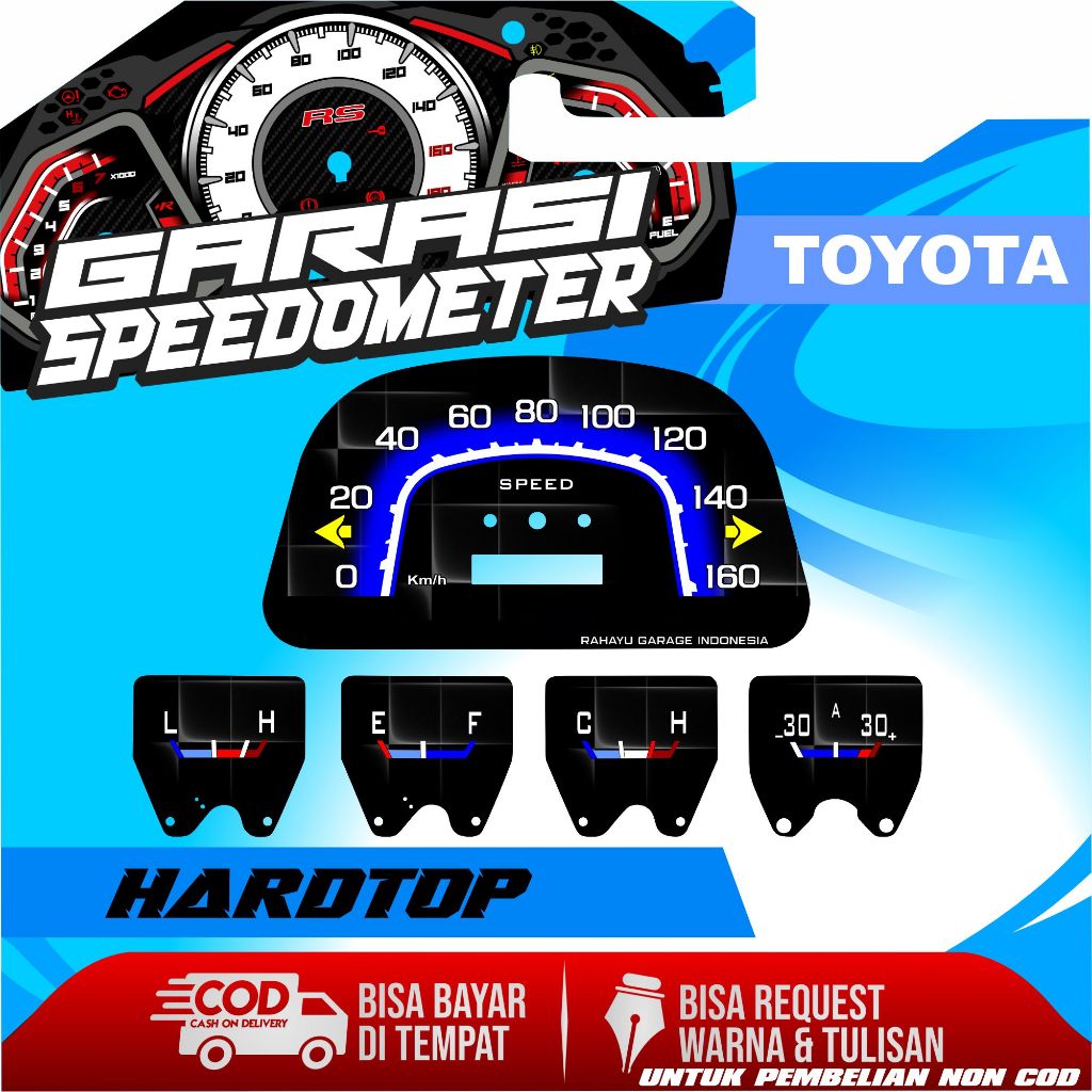 Toyota HARDTOP CUSTOM SPEEDOMETER BOARD | Shopee Philippines