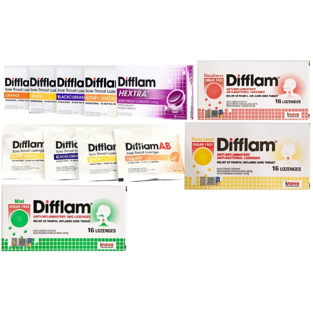 Itchy Throat Candy Sore Throat Lozenges Difflam AB | Shopee Philippines