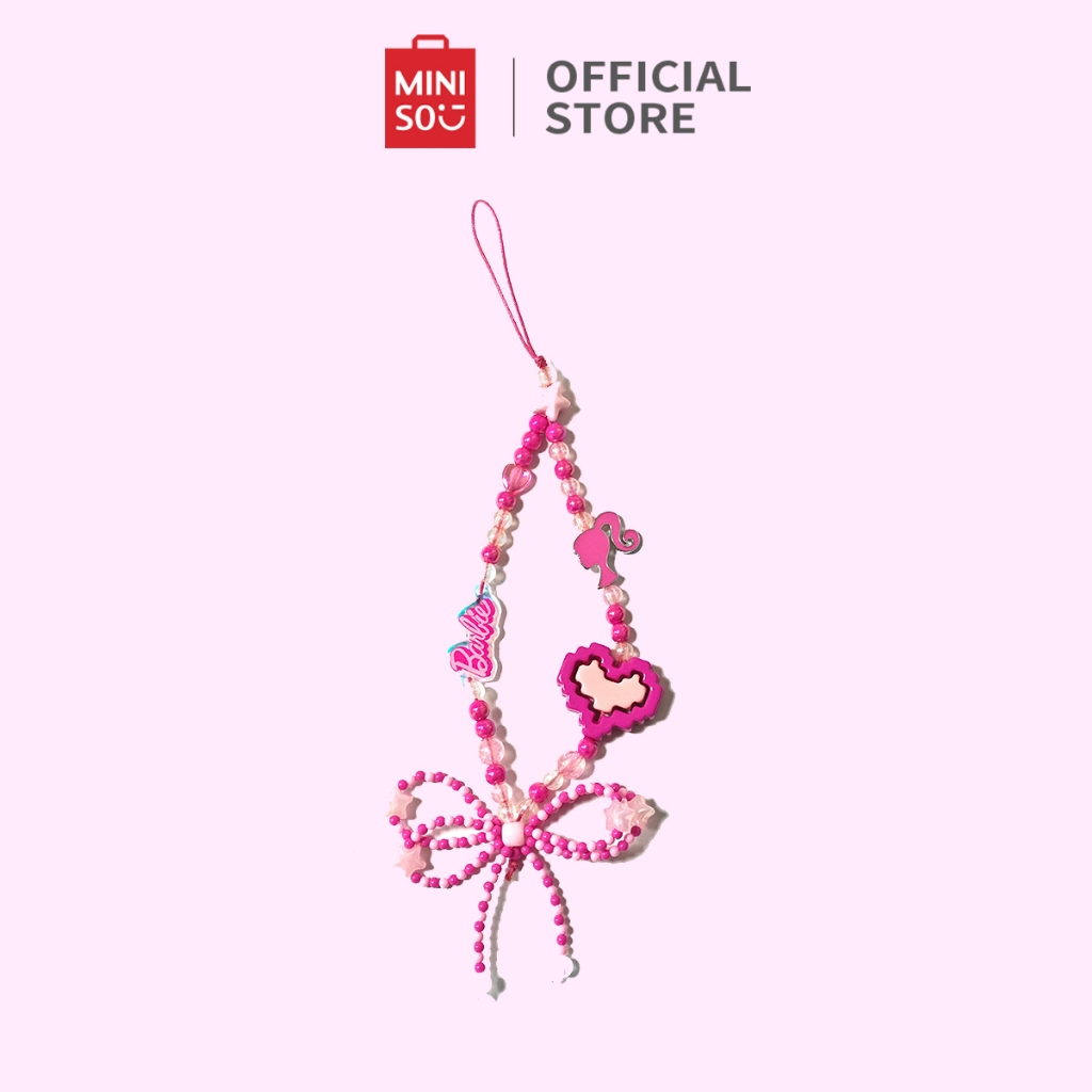 Miniso x Barbie Collection Phone String Pink Anti-Lost Chain Cell Phone ...