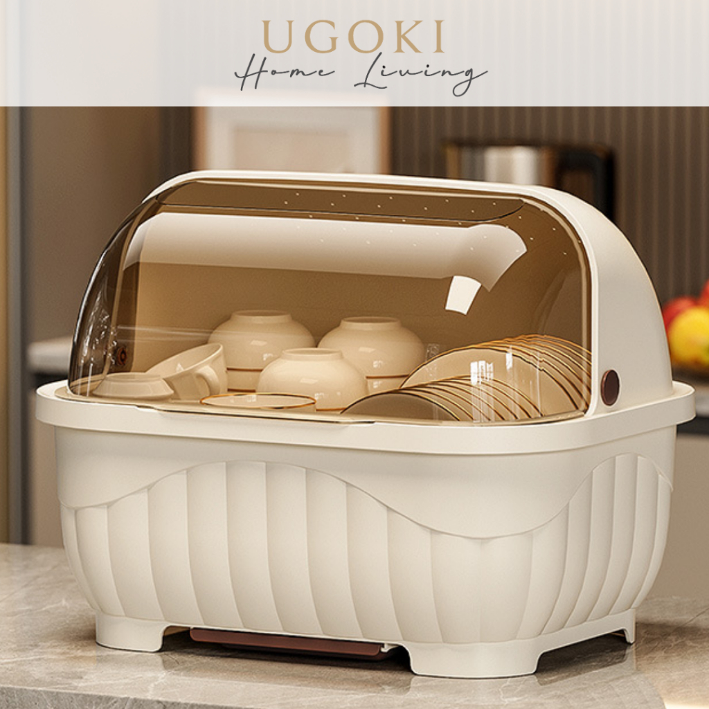 |Ugoki| Eiko Minimalist Glass Plate Wet Rack Premium Bowl Plate Drainer ...