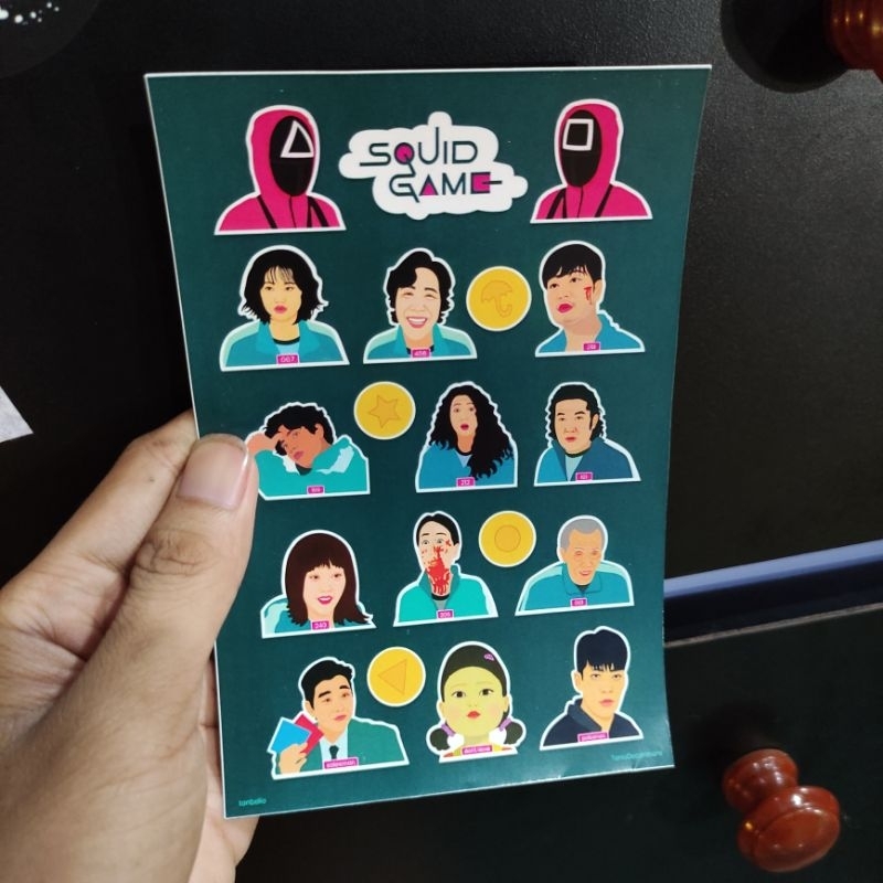 Squid Game Sticker 1 sheet | Shopee Philippines