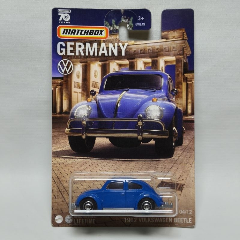 Matchbox Volkswagen Beetle Germany Series Blue Original SNI | Shopee ...