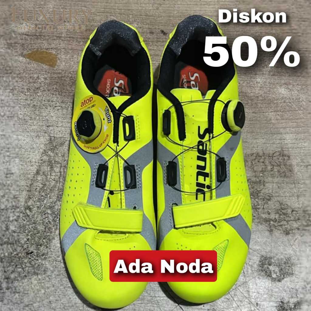 Santic Men's Non Cleat Roadbike Bicycle Shoes MSMs18006V | Shopee ...
