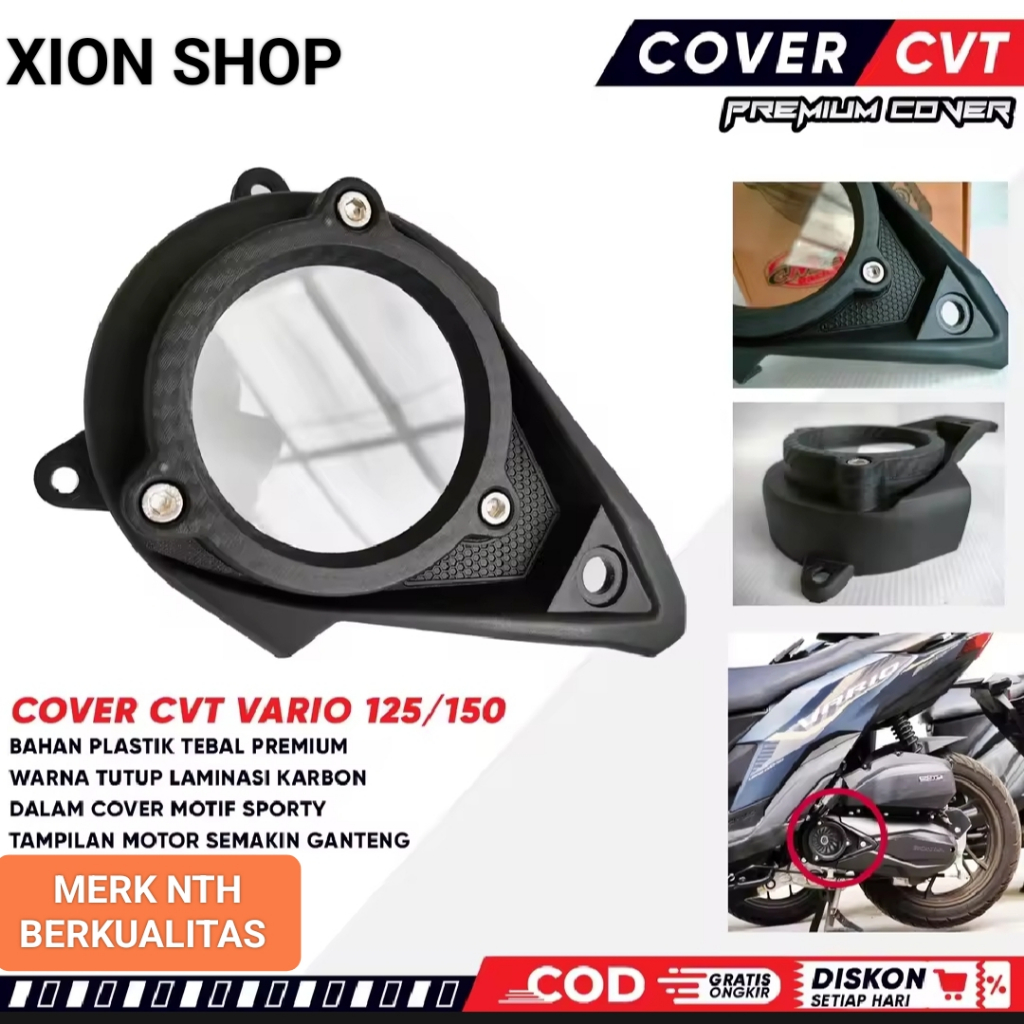 KEONG MODEL CVT COVER / Carbon CVT Vario 125 150 New LED 2018 - 2025 ...