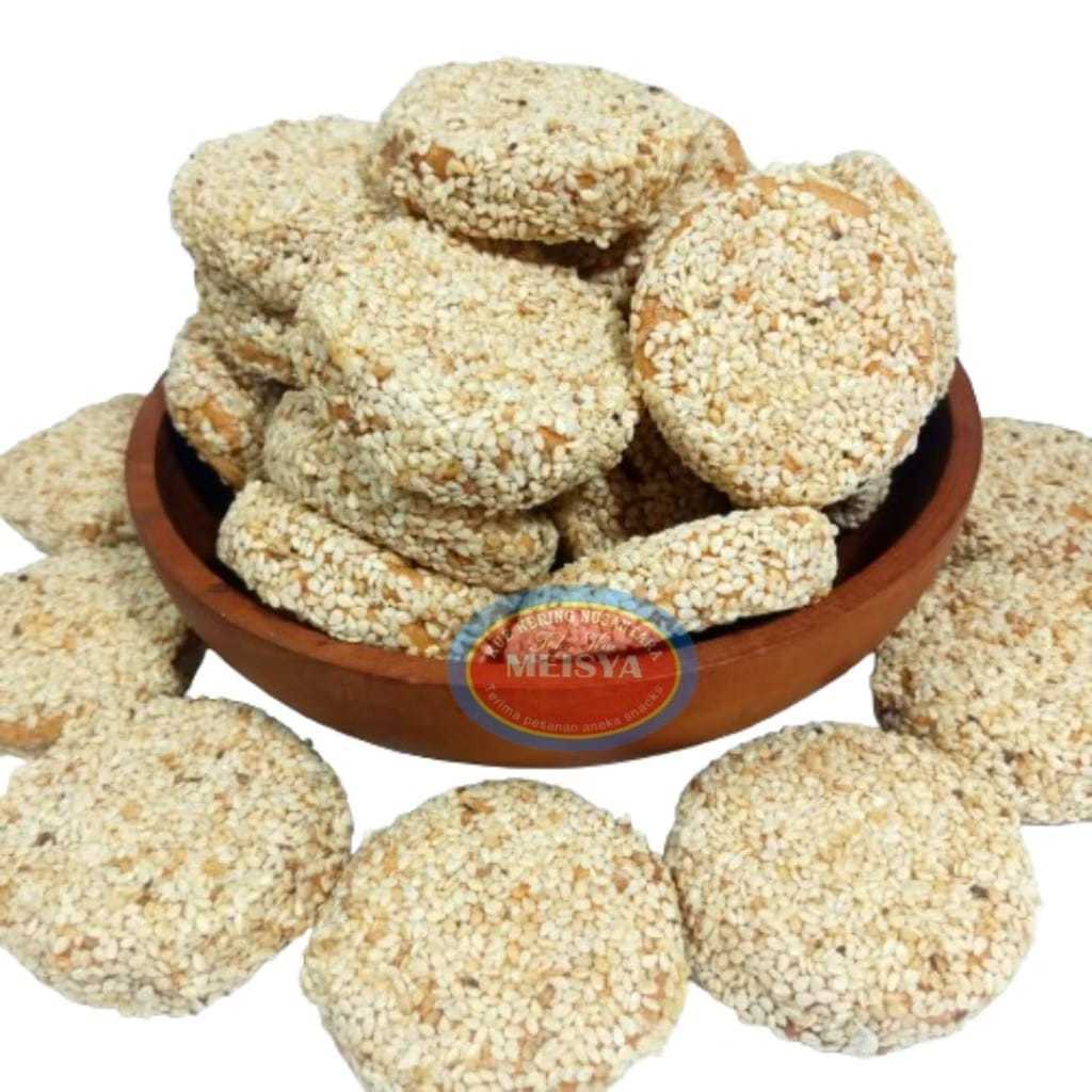 Round Sesame Biscuits 1kg Marie Bread Sweet Sesame Legit Full Sesame ...