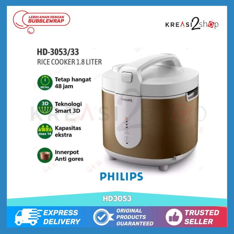 Philips Digital Rice Cooker Magic Com 2 Liter HD3053 Original Official ...