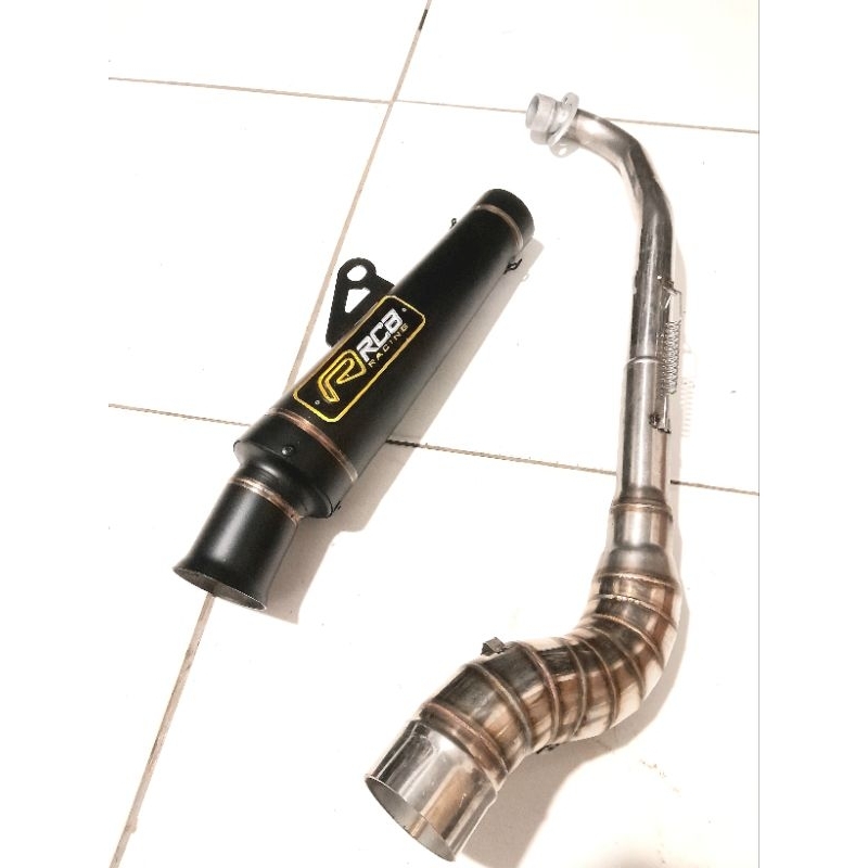 RCB Pipe canister conical open specs exhaust Pipe for Wave 125 Xrm 110/ ...