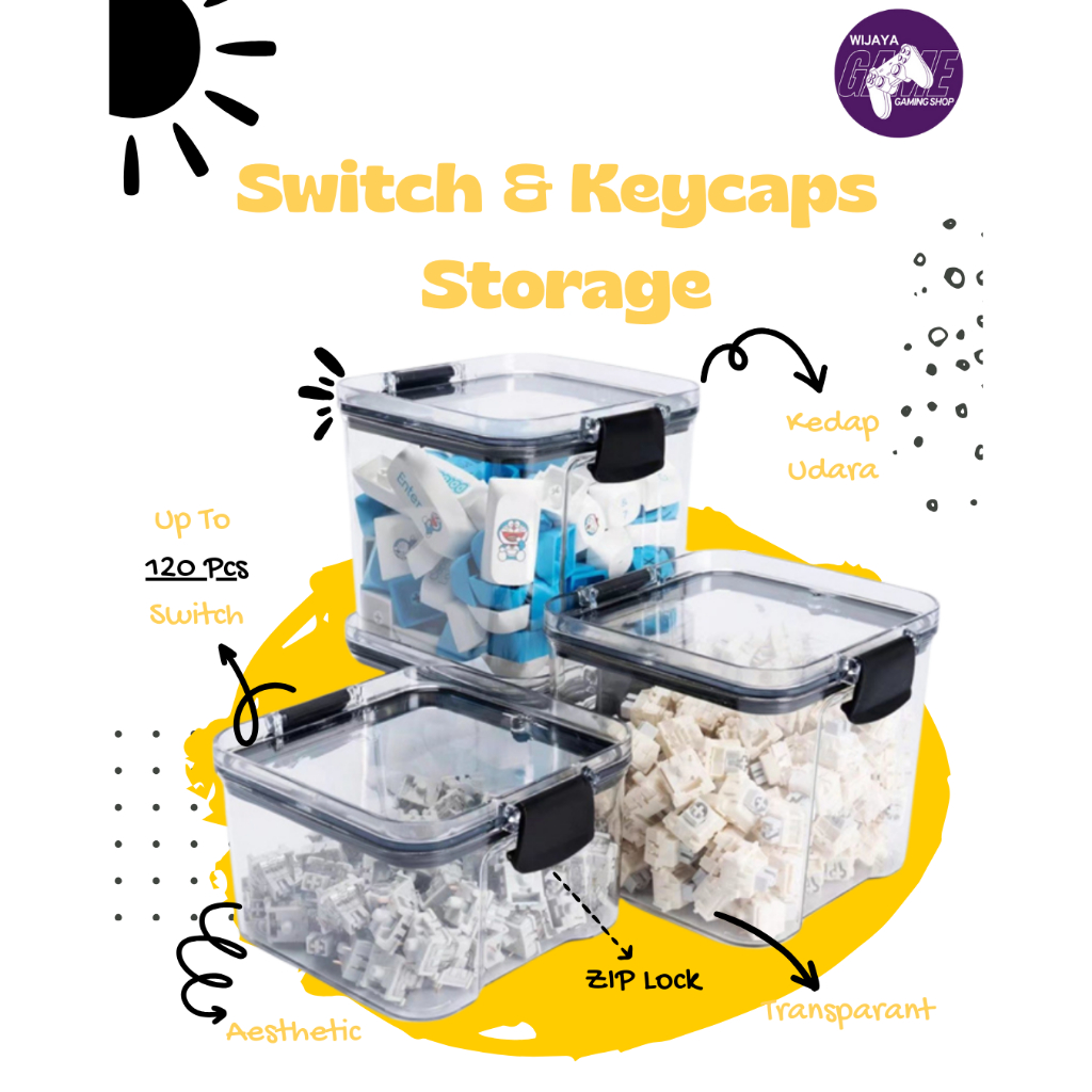 Switch Keycaps Container Storage Mechanical Keyboard Keycaps and Switch ...