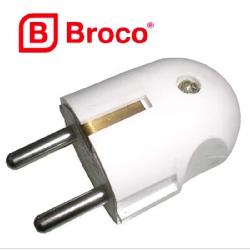 Broco GROUND FLAT AND ROUND PLUG original brass terminal flat plug with ...