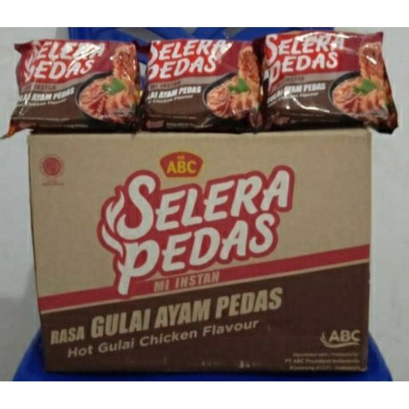 Mie ABC Selera Spicy Goulash Chicken 1 box contains 40 pcs | Shopee ...