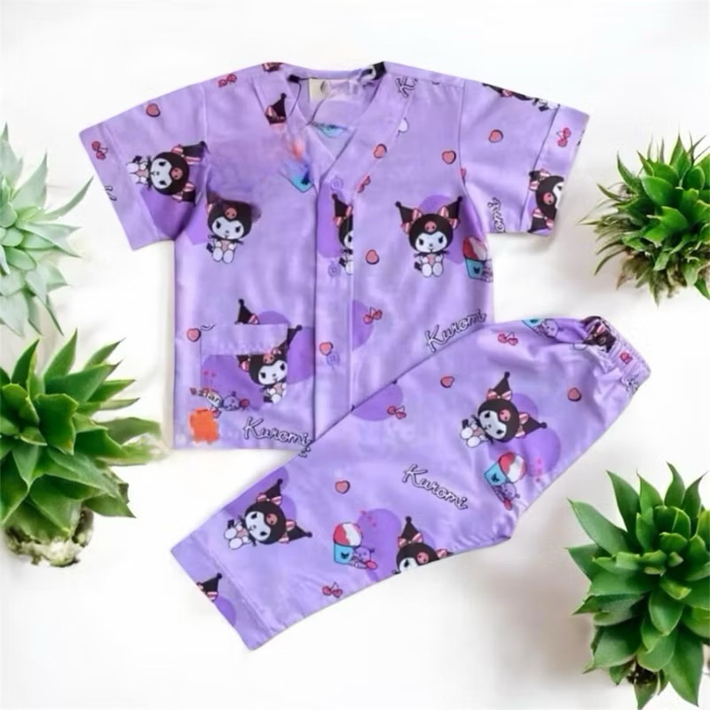 Pumpkin lotso and kuromi character children's pajamas for ages 1-10 ...