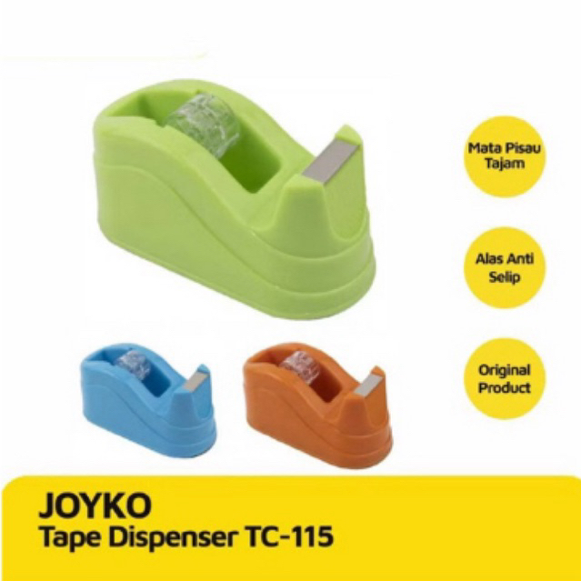 Joyko Mini Dispenser TC-115 random Color Tape Cutter Small Tape Cutter ...