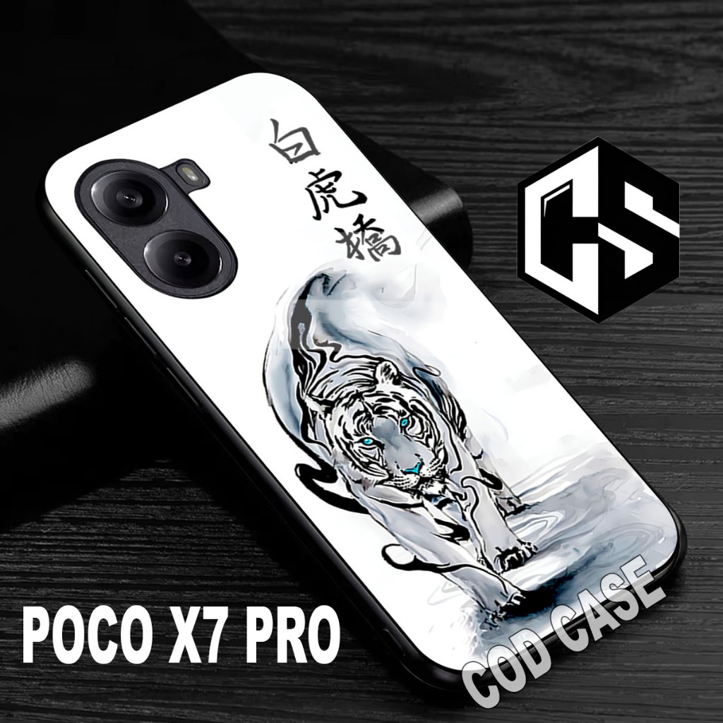 Case Hp POCO X7 PRO/tiger motif/casing poco x7 pro/casing/softcase ...