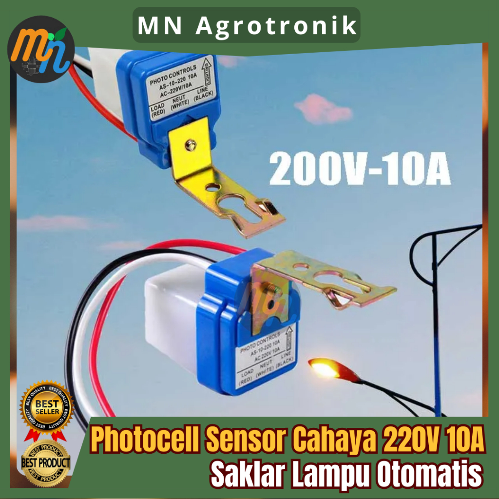CAHAYA 220V 10A Photocell Photocell Light Sensor LED Light Automatic ...