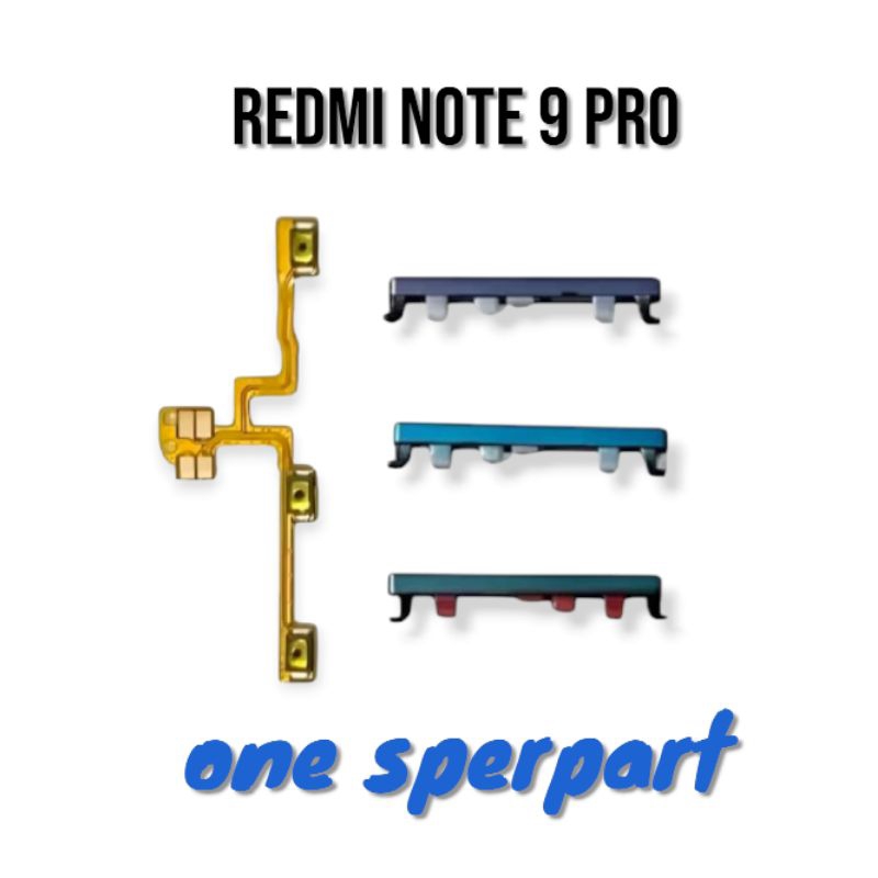 TOMBOL OUTER BUTTON+FLEXSIBEL ON OFF VOLUME XIAOMI REDMI NOTE 9 PRO ...