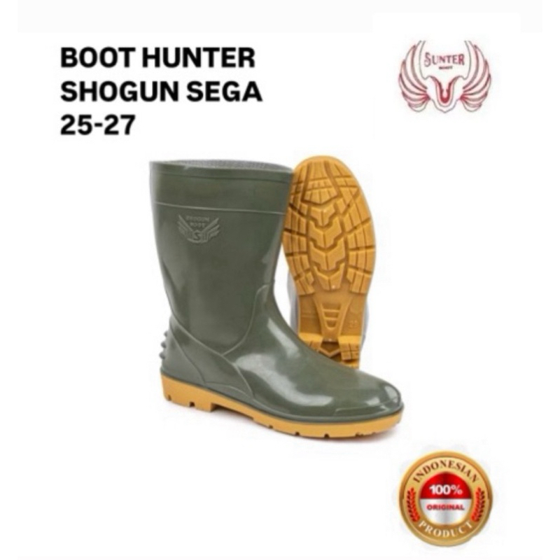 ORIGINAL SHORT SHOGUN SEGA HUNTER GREEN BOOTS | Shopee Philippines