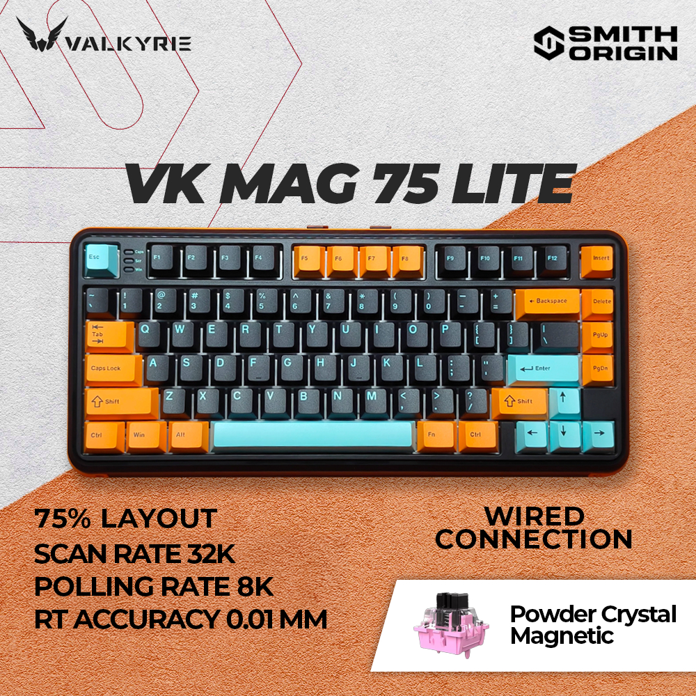 VALKYRIE VK MAG 75 Wired Magnetic Switch Gaming Keyboard | Shopee ...