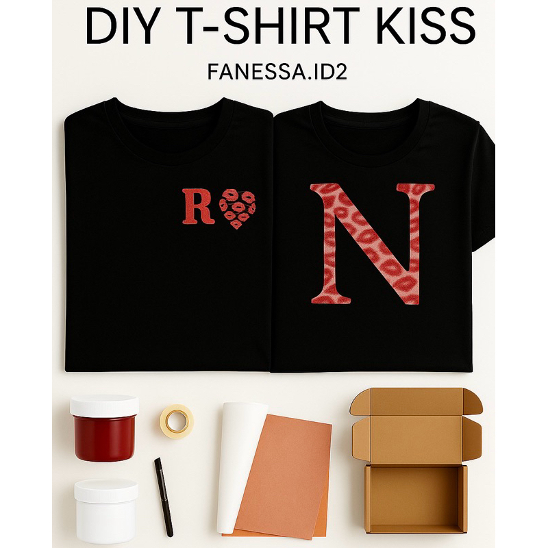 (freebox & ironing paper)DIY KISS T-SHIRT| YOUR OWN LIP CAPED CLOTHES | YOUR OWN LIP RAISED ...