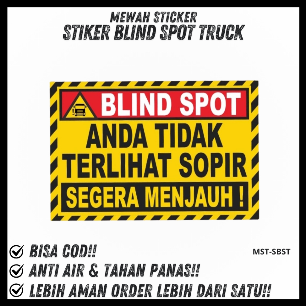 Blind Spot Stickers / Traffic Safety Stickers / Vehicle K3 Stickers ...