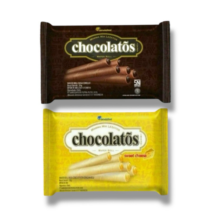 CHOCOLATOS MINI WAFER ROLL 24GR | Shopee Philippines