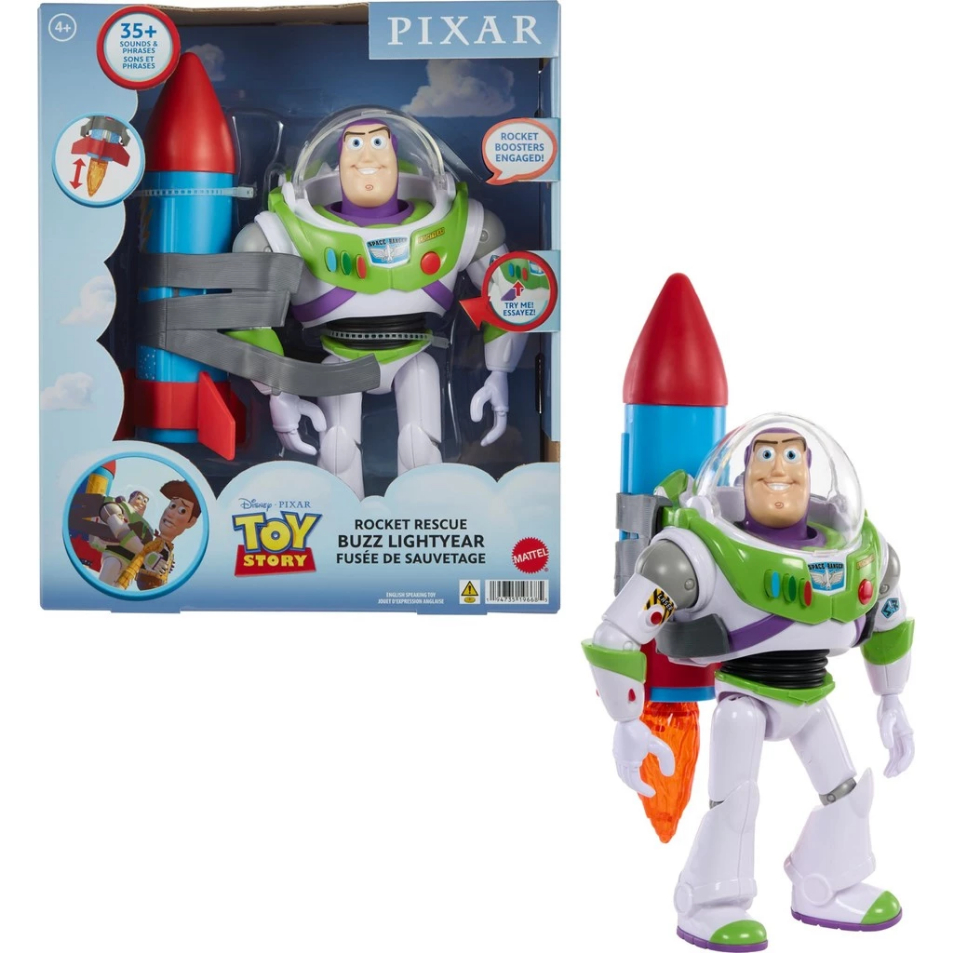 Mattel Disney & Pixar Toy Story Buzz Lightyear 12 Inch Scale Action ...