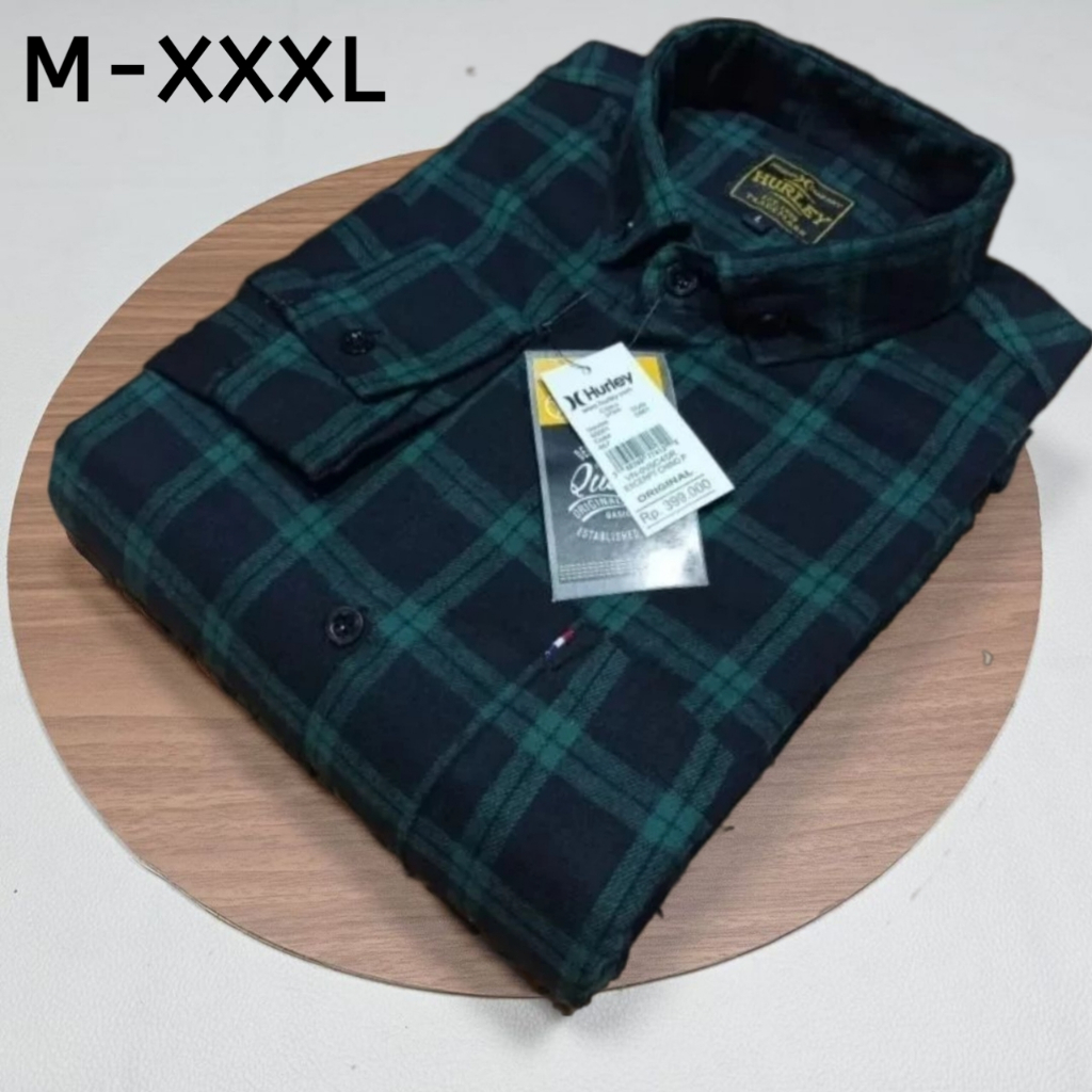 KEMEJA HIJAU Men's Flannel Shirt [SULTAN Motif] Distro Long Sleeve (Ori ...