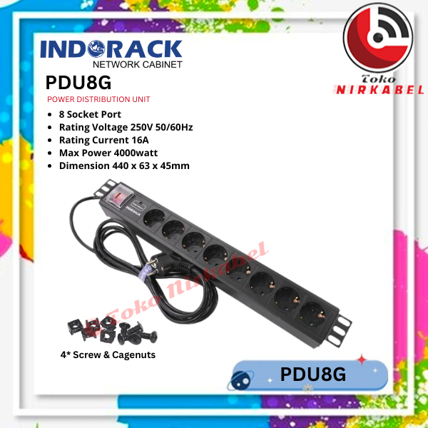 Indorack PDU8G | 8 Power Distribution Unit Outlets | Shopee Philippines