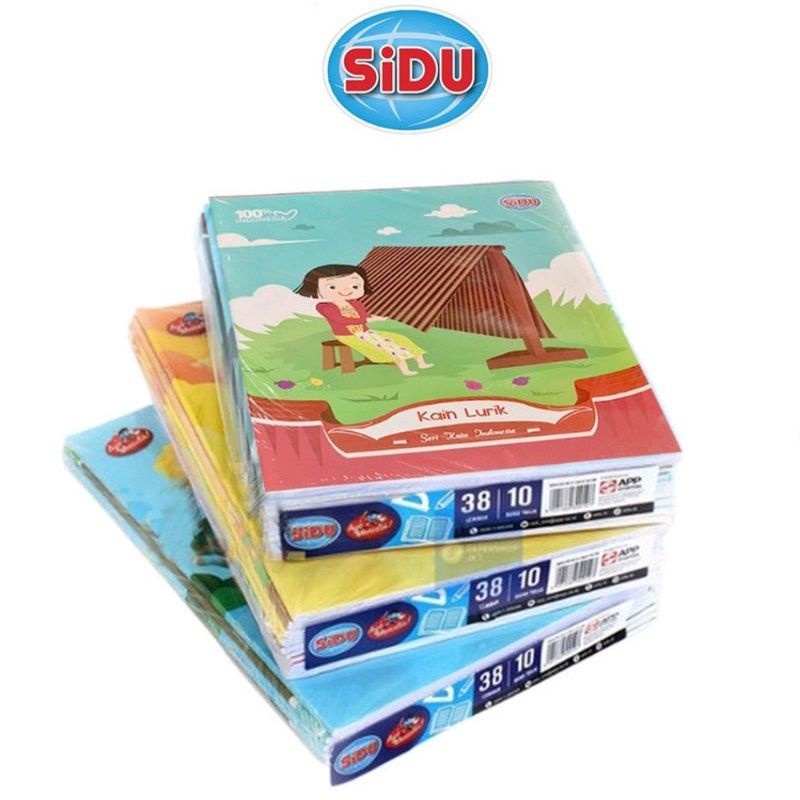 Sidu Writing Book ISI 38 sheets / School Book / KWARTO BOOK (1 Pack ...