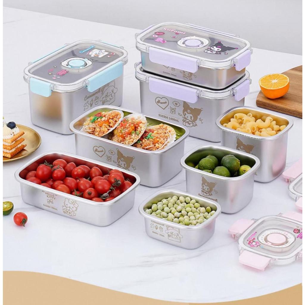 Stainless Steel Food Storage Sanrio Character Engraving Food Storage ...