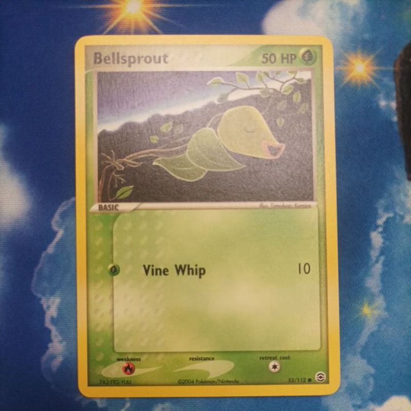 POKEMON BELLSPROUT FIRE RED LEAF GREEN COMMON NON FOIL SINGLE | Shopee ...