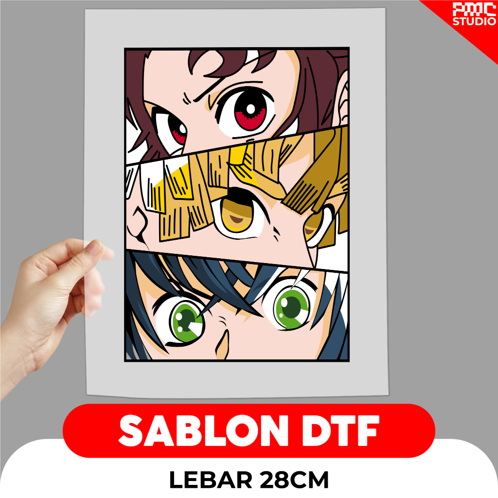 DTF Iron-On Screen Printing Ready to Press A3 Anime Distro Theme Vol. 4 ...