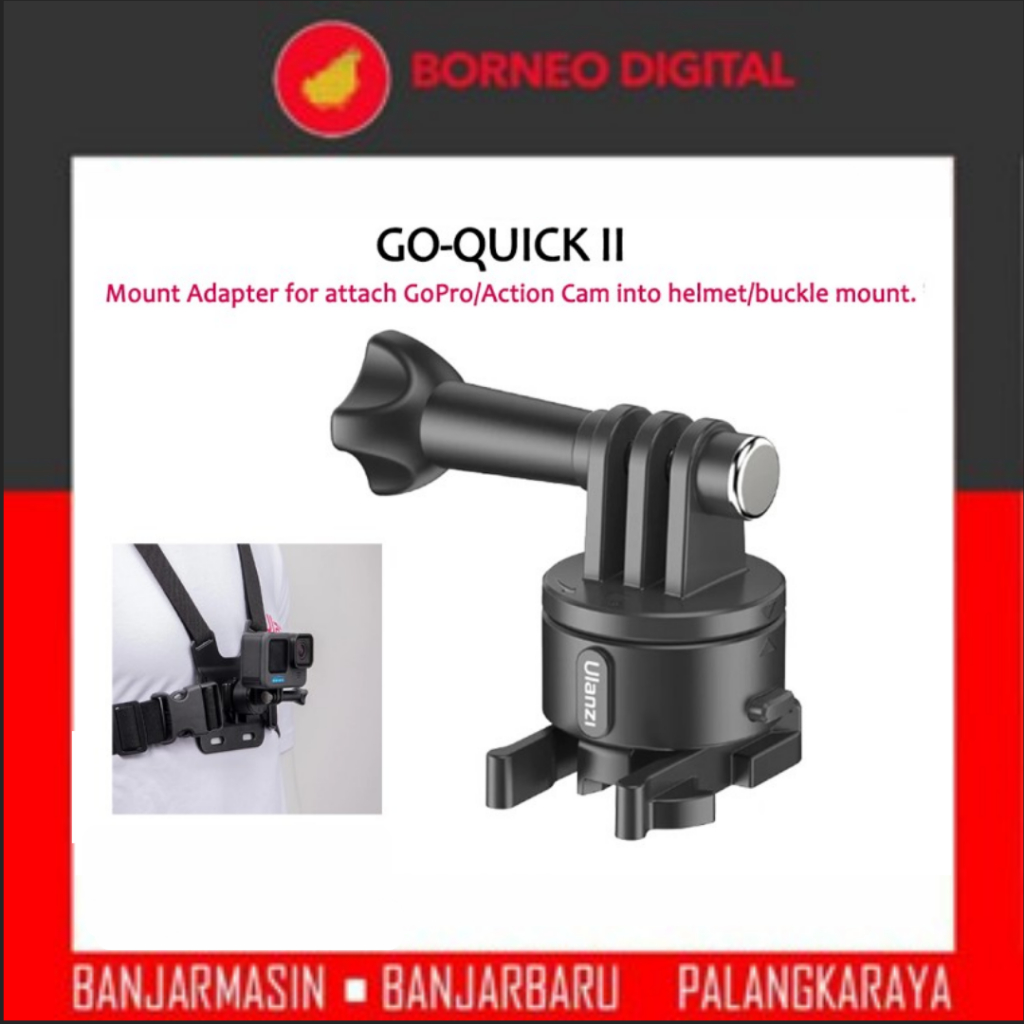 Ulanzi Go Quick II Mount Adapter For Attach Gopro/Action Cam Into ...