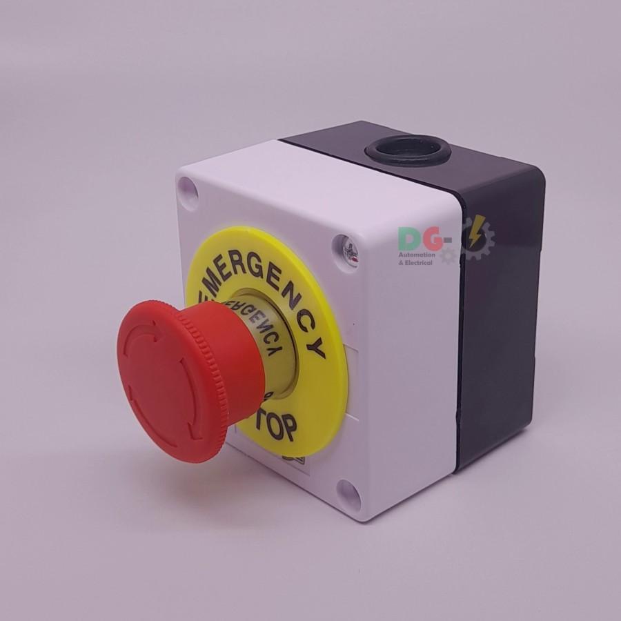 TOMBOL Emergency button Stop + box Type DG-O-2 | Shopee Philippines