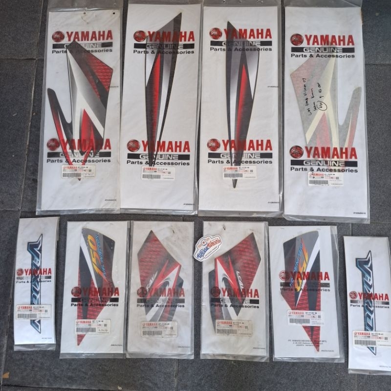 2007 old black vixion full set grapik trim striping Strip | Shopee ...
