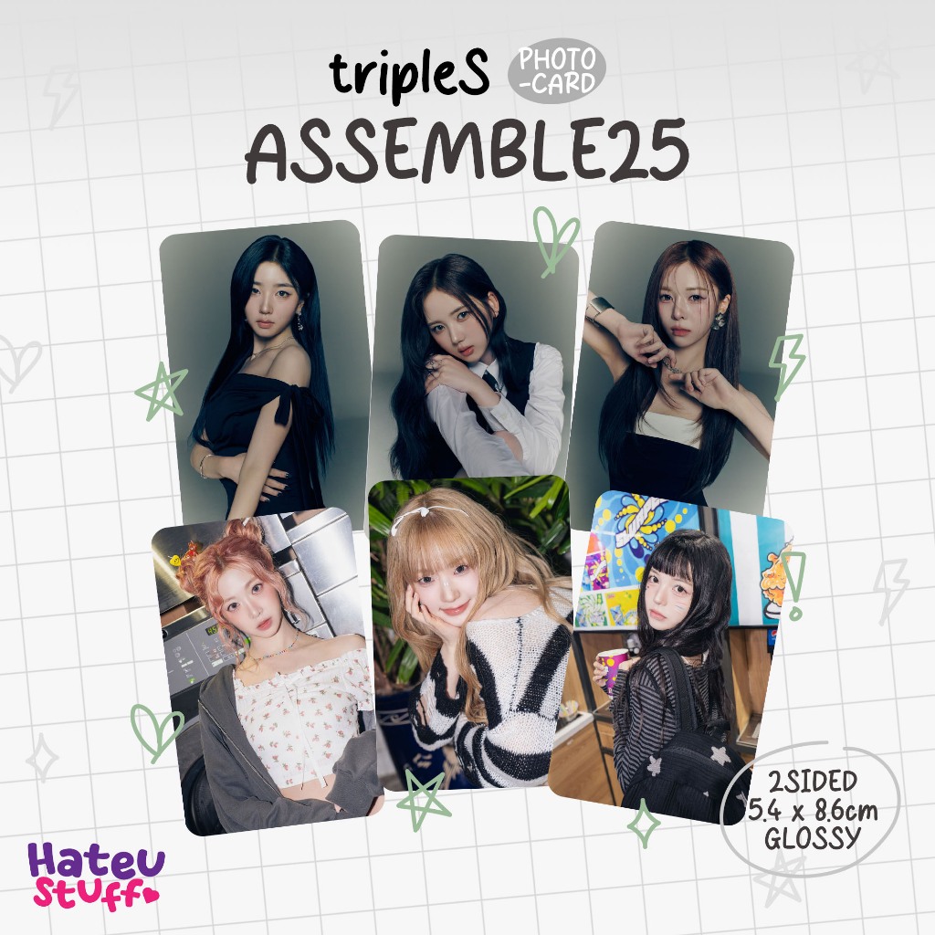 TripleS Unofficial Photocard ASSEMBLE25 (Are You Alive) | Shopee ...