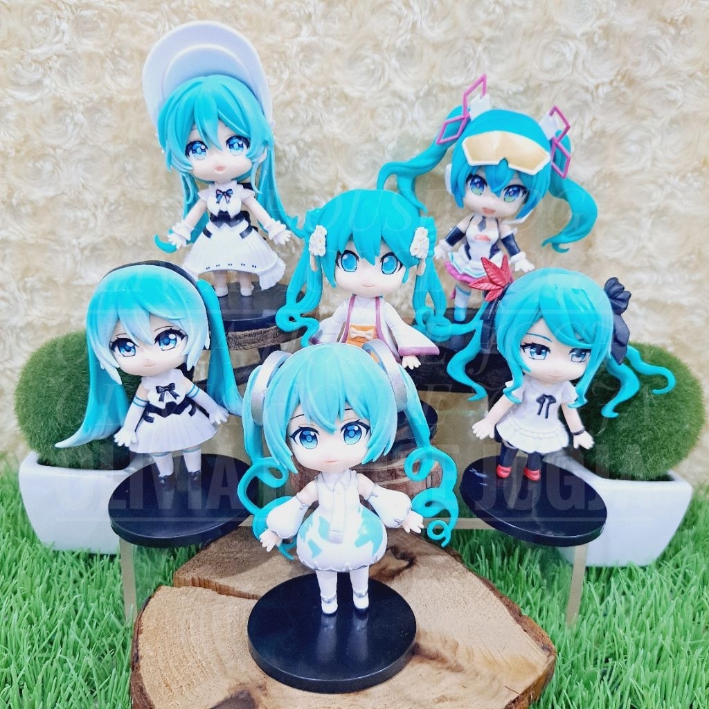 Action Figure Hatsune Miku Std Stand Black Cake Topper Hatsune Miku ...