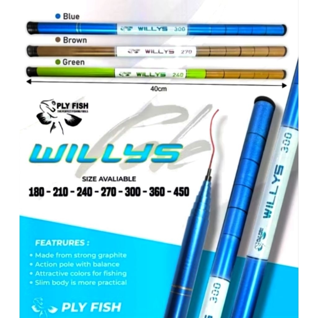 Straight Short segment ply fish WILLYS | Shopee Philippines