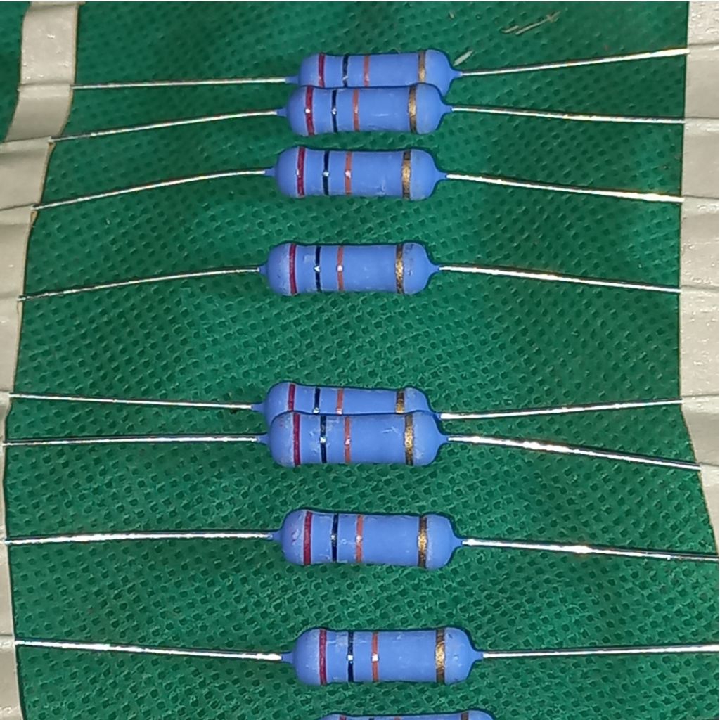 HIJAU Resistor 20k 3w green original japan R 20 K kilo 3 watt w 3watt ...