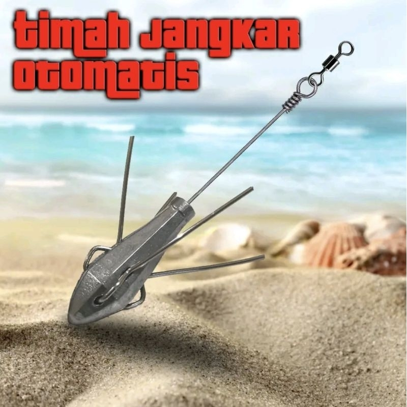 Anti-Snagging Automatic Anchor Tin Spider Sinker Fishing Pendulum ...