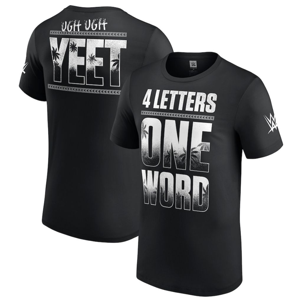 WWE JEY USO FOUR LETTERS 1 WORD YEET TSHIRT | Shopee Philippines