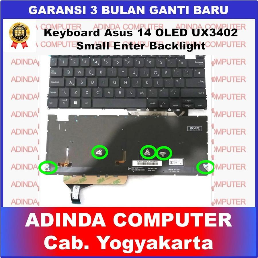 Asus Zenbook 14 OLED UX3402 UM3402Y Small Enter Backlight Keyboard ...