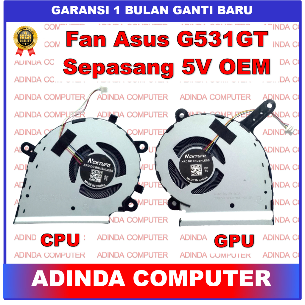Fan Asus ROG Strix G531GT G531 G51 G512LV G731 G731G G731GV G731GW G732 ...