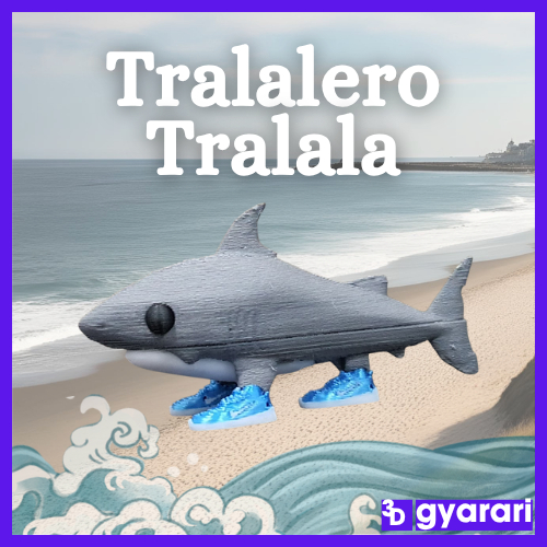 Traralero Tralala Brainrot Funny Figure Meme Viral (Includes Bubble ...